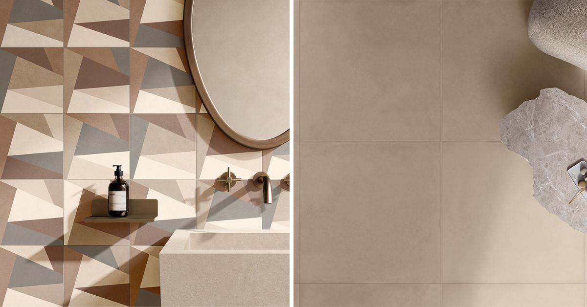 Terrae concrete-effect porcelain tiles – Casalgrande Padana