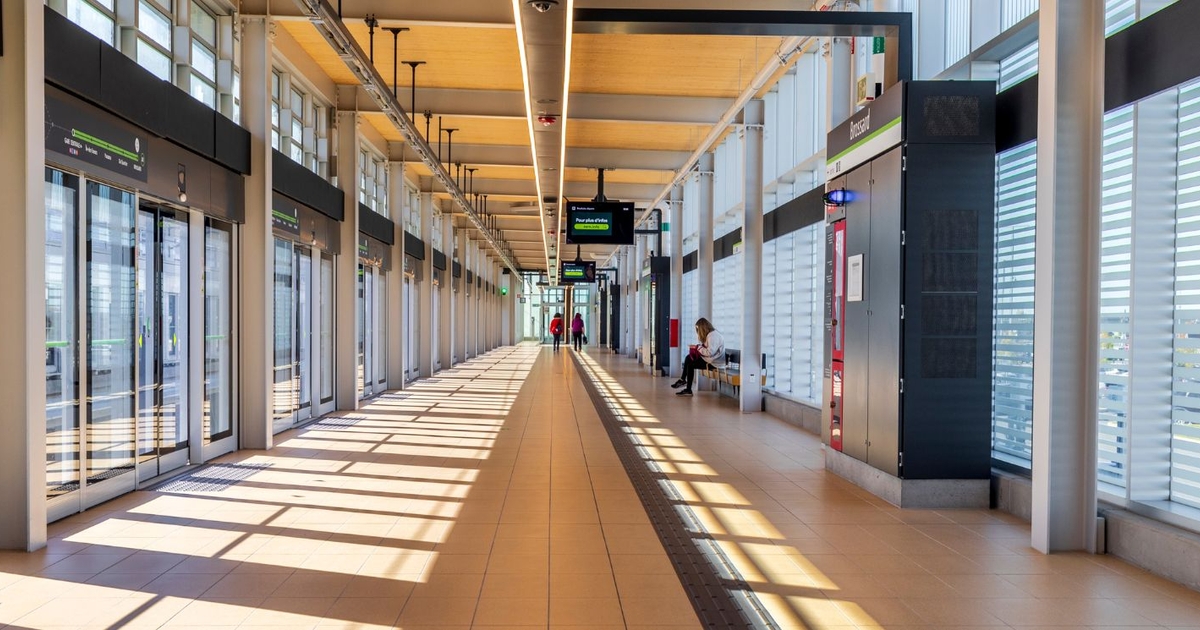 REM Station in Montreal (Canada)